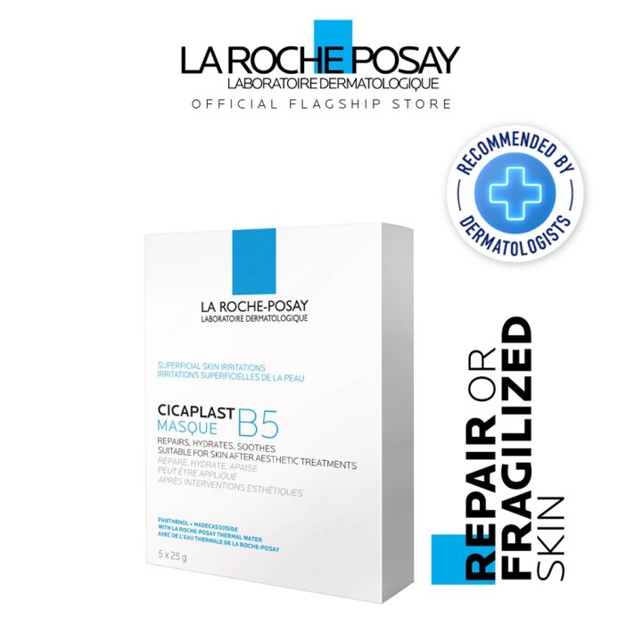 La Roche-Posay Cicaplast B5 Face Mask Box of 5 | Repairing & Hydrating ...
