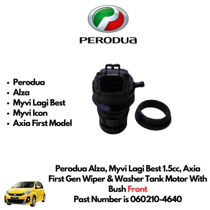 Perodua Alza, Myvi Lagi Best 1.5cc, Axia First Gen Wiper & Washer Tank ...