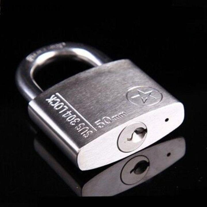 ANMEISHAO Heavy Duty 304 Stainless Steel Padlock Padlocks Weatherproof ...
