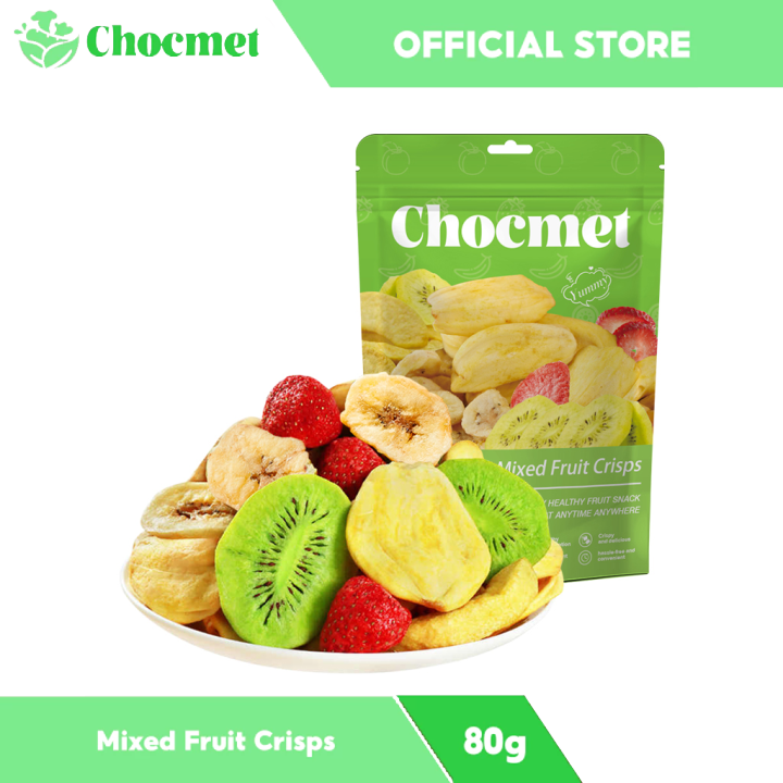 CHOCMET ผลไม้อบกรอบ 80gr Mixed Fruit Crisps Yummy | Lazada.co.th