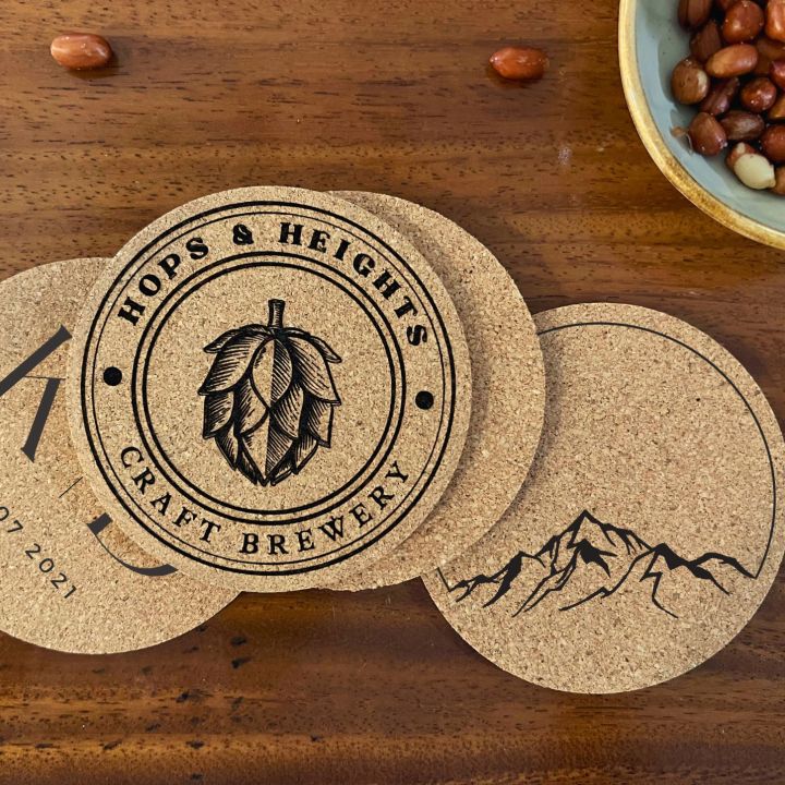 Personalized Coaster | Custom Laser Engraved Cork | Lazada PH