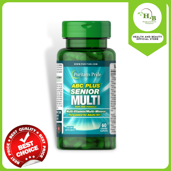 Puritans Pride ABC Plus Senior Multivitamin Centrum Multi-mineral ...