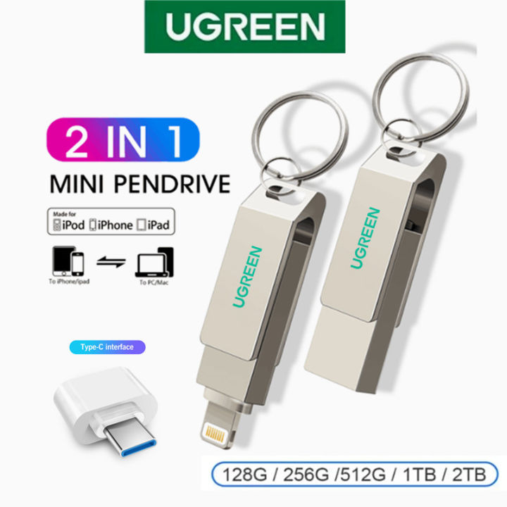 Ugreen Lightning USB Flash Drive 1TB 2TB for IPhone/ IPad Pro/Mac with ...