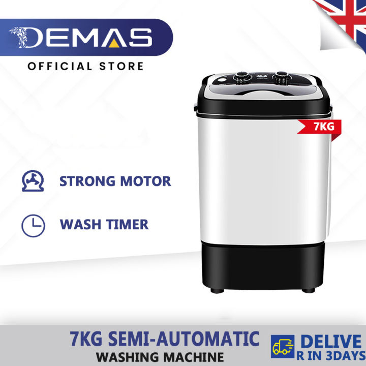 Demas 2024 Hot Selling Washing Machine Semi Automatic 7kg Dryer Top ...
