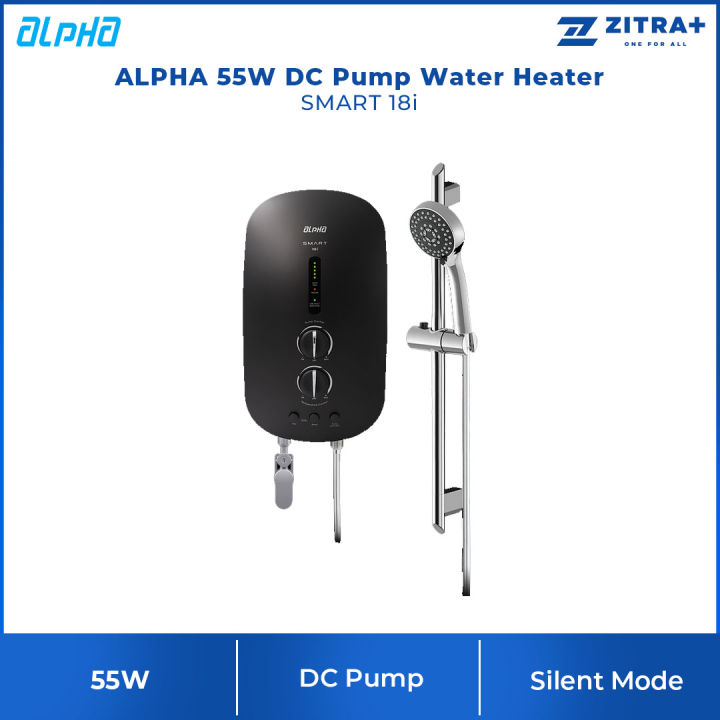 ALPHA 55W DC Pump Water Heater SMART 18i | Energy Saving Mode | Slash ...