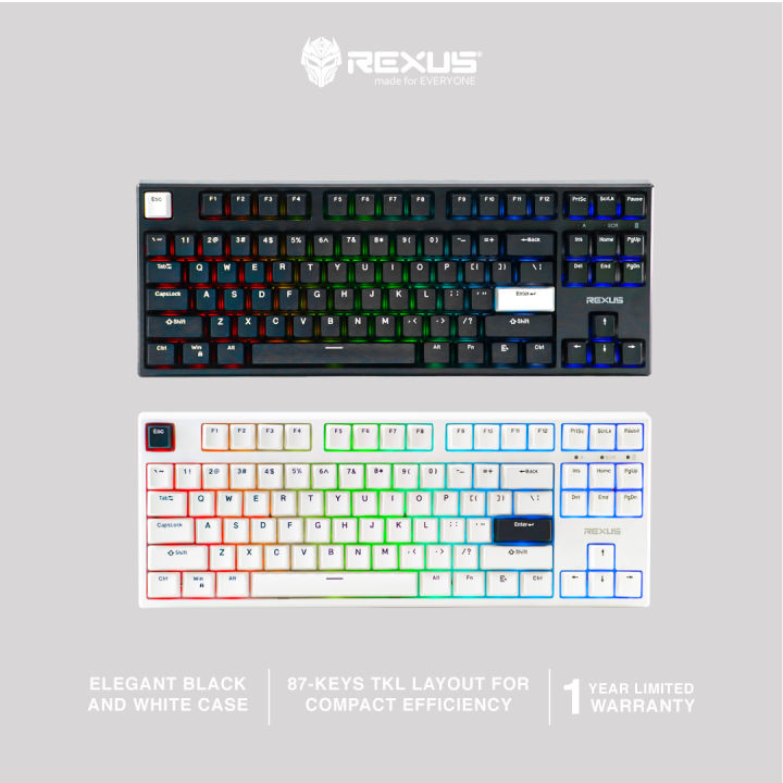 Rexus Keyboard Daiva D87 | Lazada Indonesia
