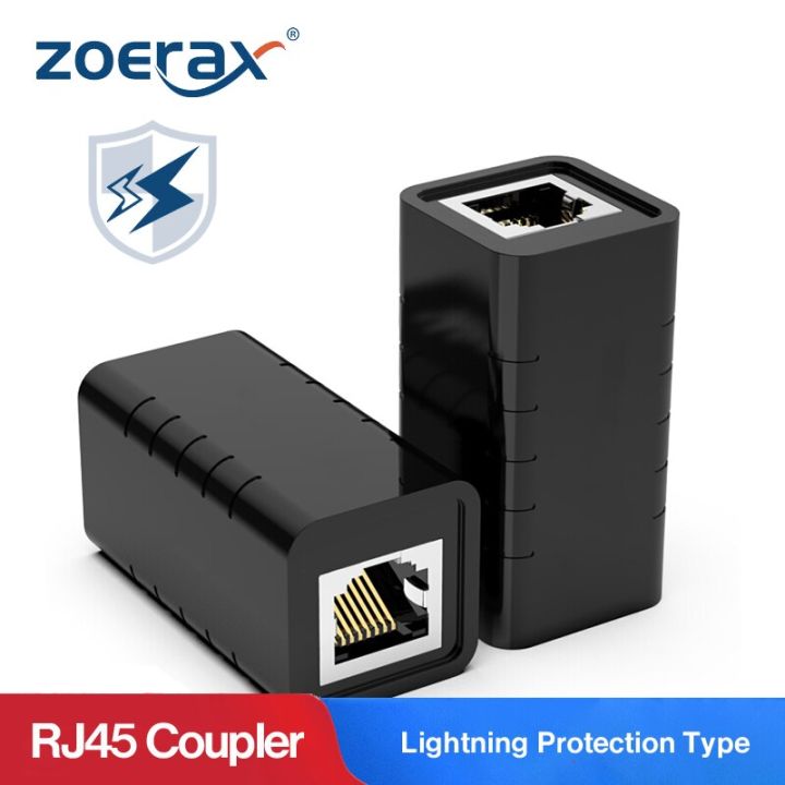 ZoeRax RJ45 Coupler Cat7 Cat6 Cat5e Ethernet Cable Extender Adapter LAN ...