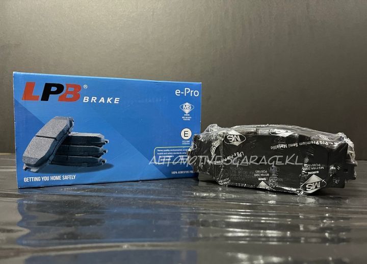 LPB E-PRO BRAKE PADS - FRONT - A04250 - LEXUS IS250 / IS300 / XE20 ...