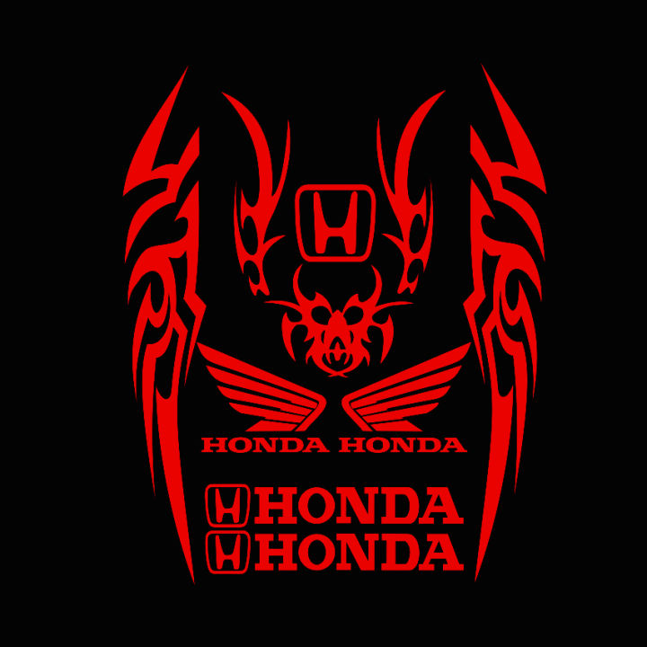 For Honda Motorcycle Stickers LOGO Reflective Sticker Decals For Honda ...