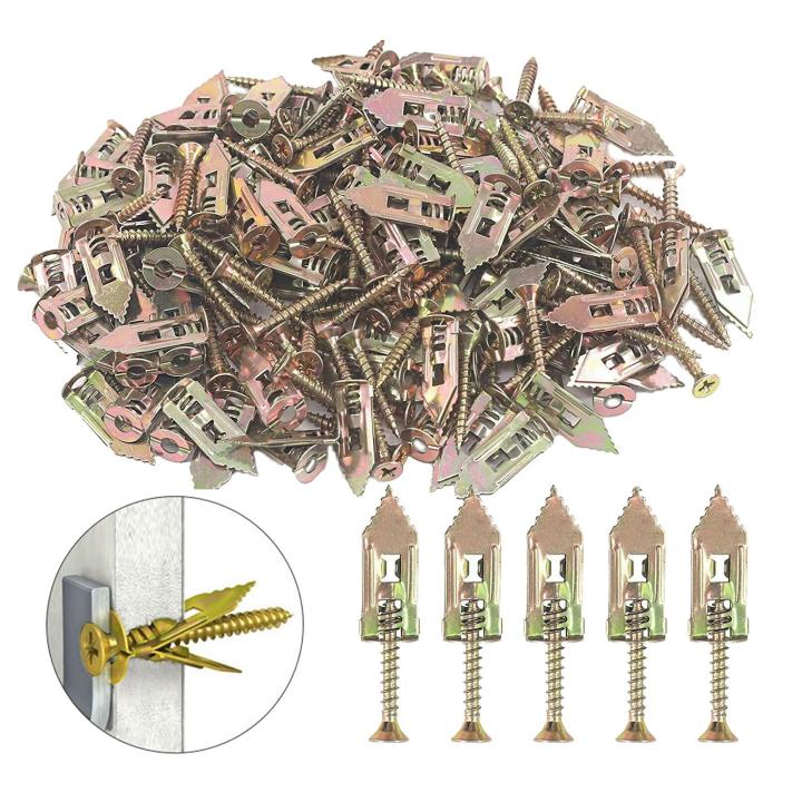 Hierly Drywall Self-Drilling Anchor with Screws Hanging Drywall Anchor ...