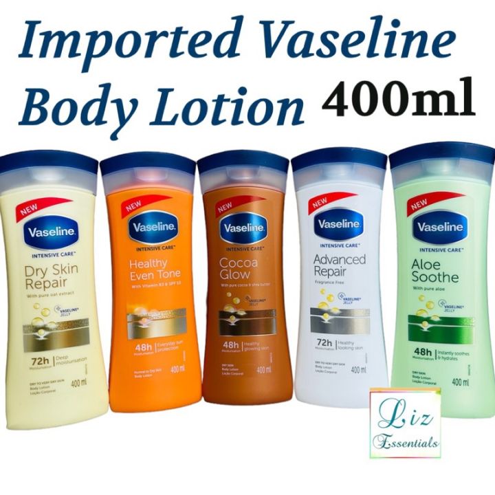 Original Vaseline Intensive Body Lotions Care Cocoa Glow 400ml | Lazada PH