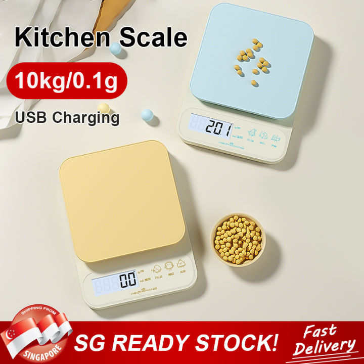 sg⚡10KG/0.1g Food Weighing Scale Digital Kitchen Scale Portable Mini ...