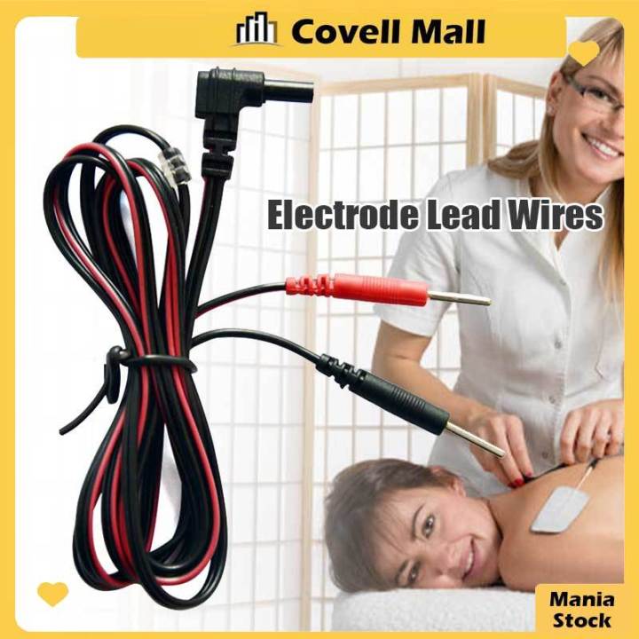 1.2m 2-Pin Replacement Electrode Lead Wires Standard Connector for TENS ...