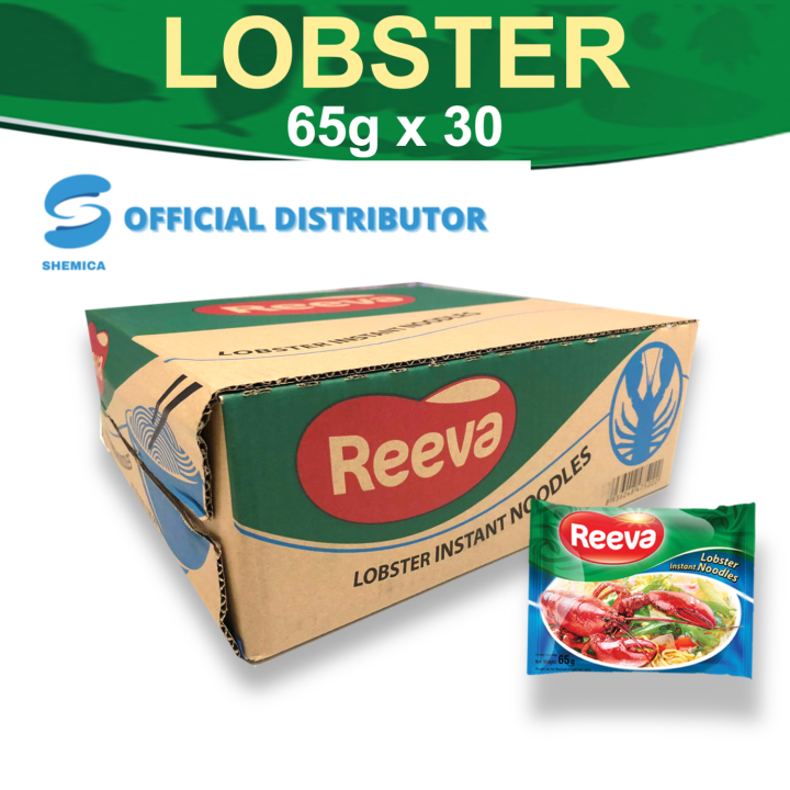 Reeva Lobster Instant Noodles 65g (30 pouch) | Lazada PH
