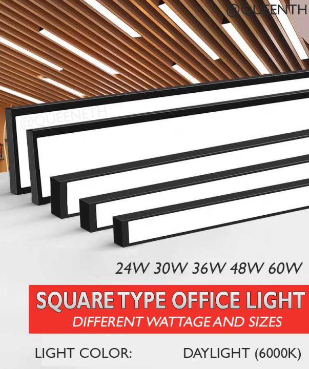 LED Linear Hanging Pendant 220v Super Bright LED Linear Office Ceiling ...
