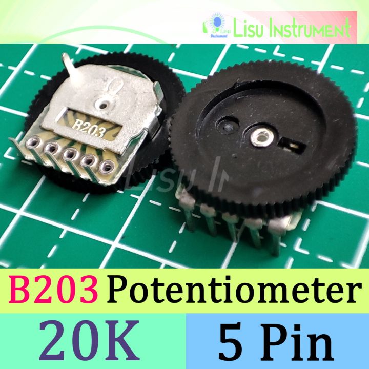 20K B203 Duplex Gear Potentiometer 5Pin | Lazada Indonesia