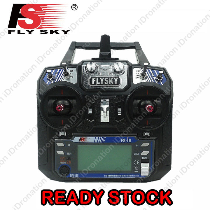 🔥 LOCAL STOCK FlySky FS-I6 Remote Control Controller 2.4G 6CH AFHDS RC ...