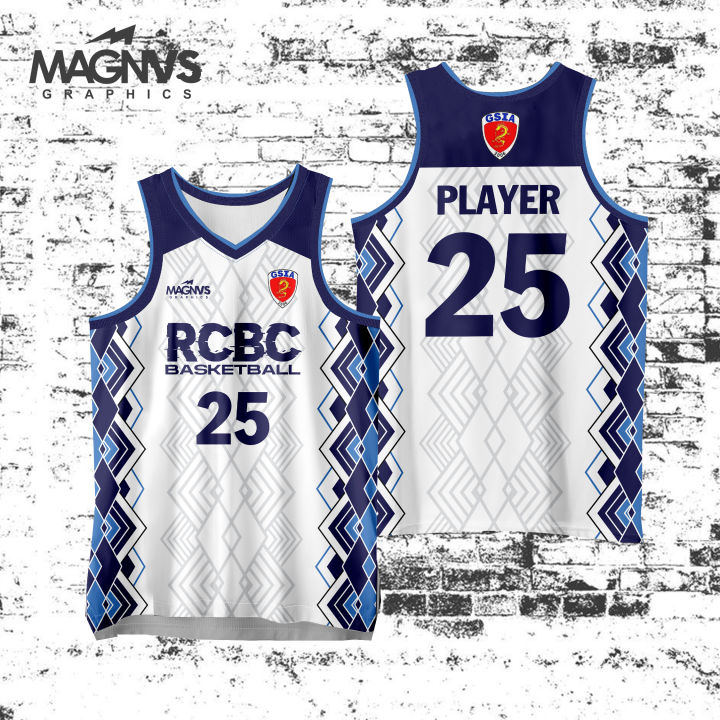 Customisable White and Navy Blue Concept Full Sublimation Jersey ...