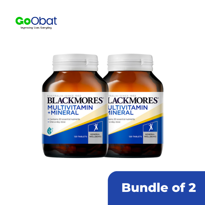 BLACKMORES Multivitamin + Mineral 120tablets/ 20 essential nutrients ...