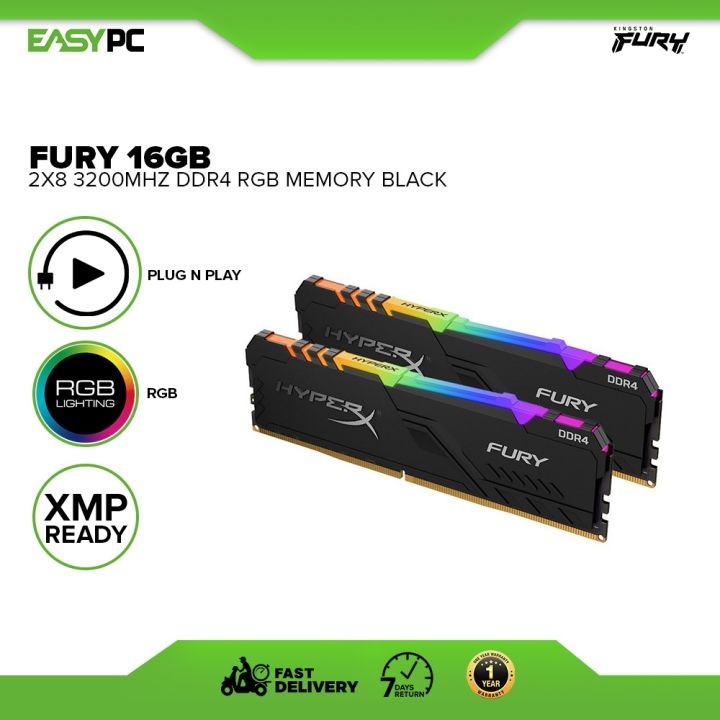 Kingston HyperX Fury 4GB 8GB 2666Mhz 16GB(2X8)3200mhz DDR4 RAM Memory ...