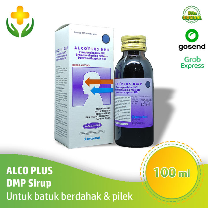 Alco Plus DMP Sirup 100 ml Obat Batuk Pilek Anak dan Dewasa | Lazada ...