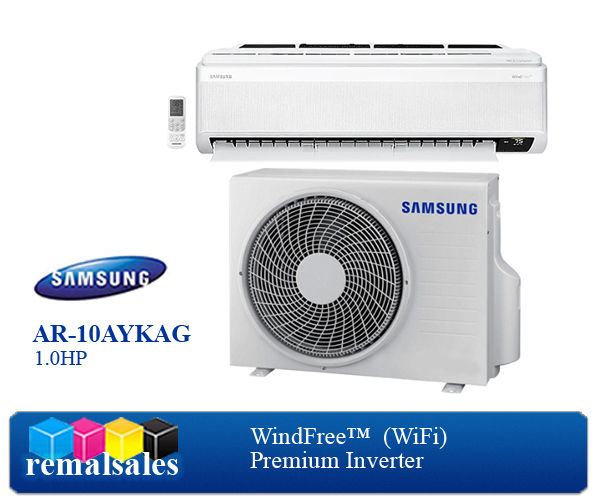 SAMSUNG AR10AYKAGWKNTC 1.0HP Premium Inverter Wind-Free™ Plus Wall Type ...