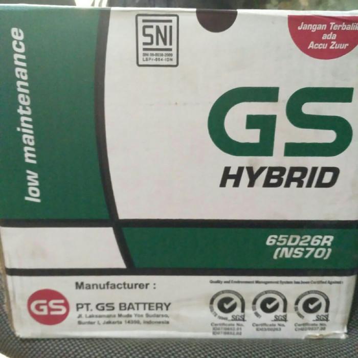 RECOMMENDED aki mobil / Battery GS astra type Hybrid NS70 12volt ...
