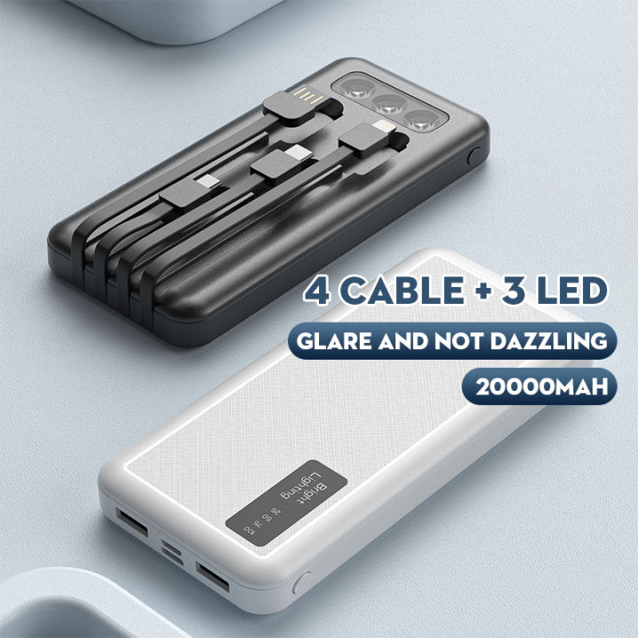 [SG] HXR Portable power bank 20000mah 4 cable 2A intelligent output ...