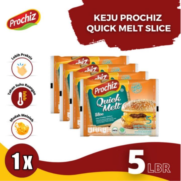 Keju PROCHIZ Quick Melt Slice Cheese Cheddar Olahan | Lazada Indonesia