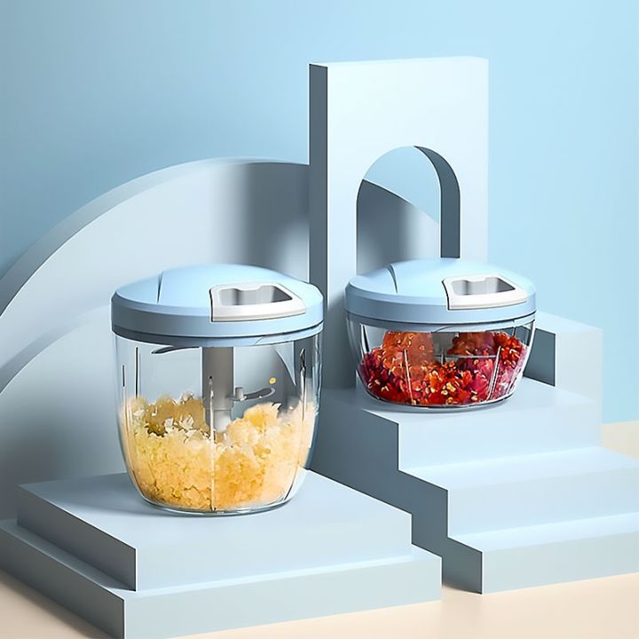 Hand Pull Manual Garlic Chopper Vegetable Onion Speedy Cutter Multi ...