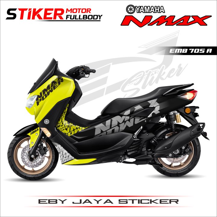 STIKER DECAL VARIASI NMAX 155 SIAP CUSTOM TULISAN-STIKER MOTOR NMAX ALL ...