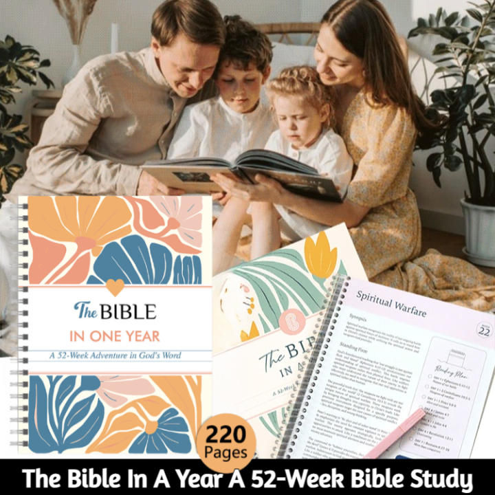 The Bible In A Year A 52-Week Bible Study Study Guide with Systematic ...
