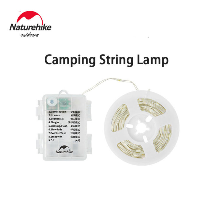 Naturehike Outdoor Camping 10m String Lamp Portable Light Hanger ...