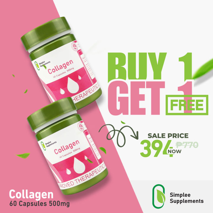 B1T1 Simplee Collagen Capsule 500mg x2 Bottles – Supports Skin ...