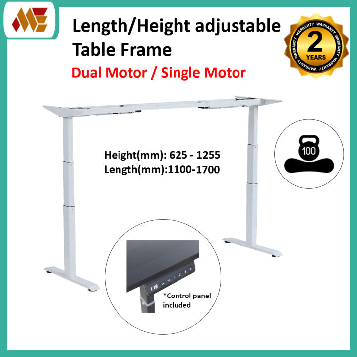 Dual / Single Motor Electric Adjustable Height Table Frame Ergonomic ...