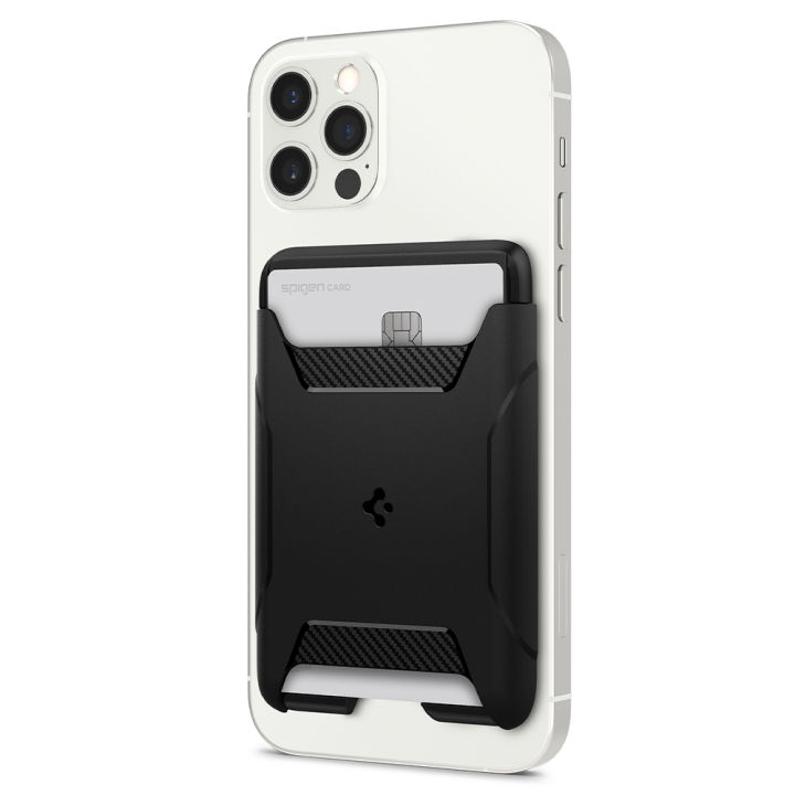 SPIGEN [Rugged Armor MagFit] Magnetic MagSafe Card Wallet Compatible ...