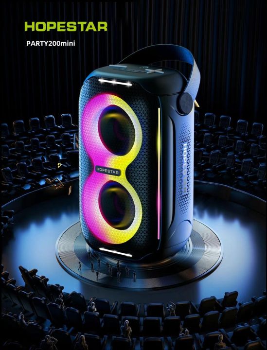 HOPESTAR️‍️‍️‍️‍Hopestar party 200 mini ลำโพงบลูทูธ แบบพกพา เสียงดี เบส ...