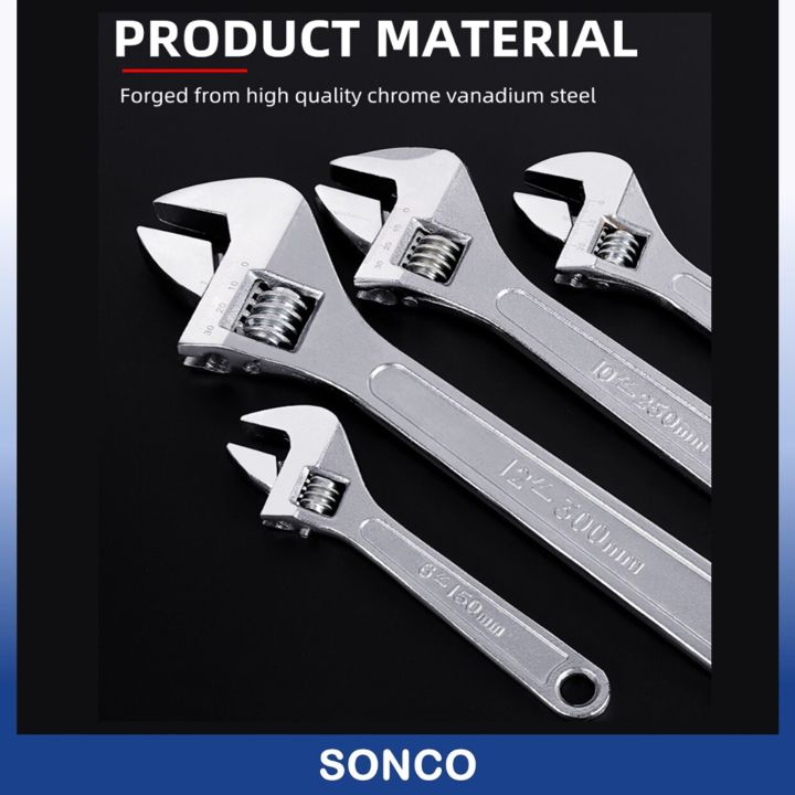 6'' / 8'' / 10'' / 12'' / 15'' Adjustable Wrench Spanner Spanar HIDUP ...