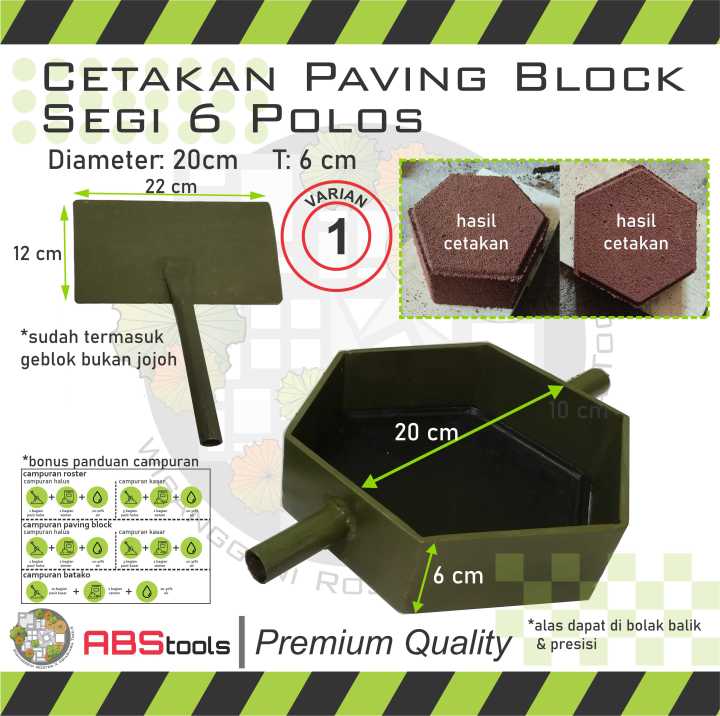 cetakan paving block segi 6 | Lazada Indonesia