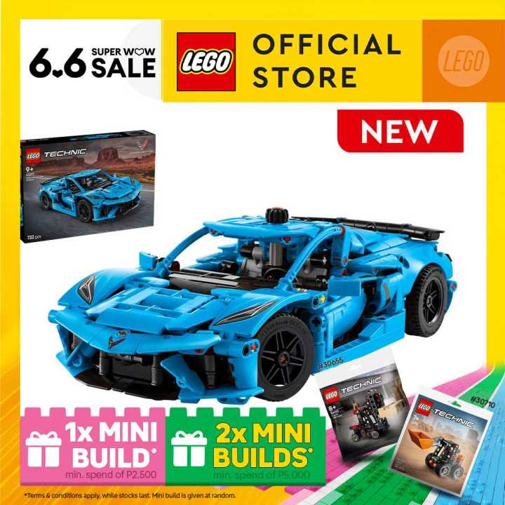 LEGO® Technic 42217 Chevrolet Corvette Stingray Blue, Age 9+, Building ...