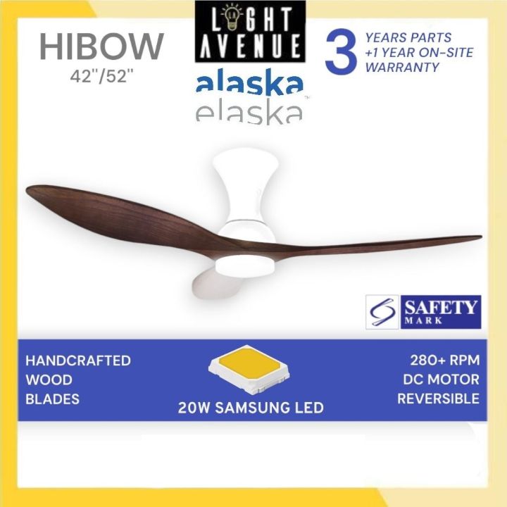 ALASKA HiPearl III Smart Ceiling Fan with 20W Samsung LED Light And ...