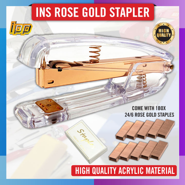Rose Gold Transparent Stapler / Classic Stapler Rose Gold Colour - Free ...