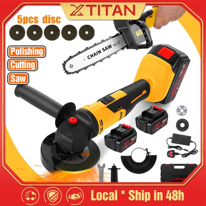【Stock in KL】2 Batteries Cordless Angle Grinder 988Vf 12.0Ah Brush ...