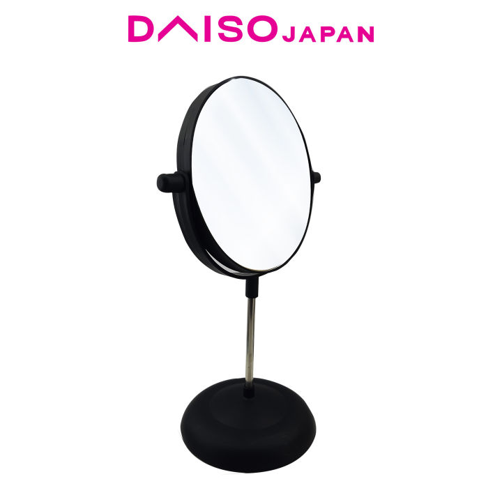 Daiso Standing Round Swivel Mirror | Lazada PH