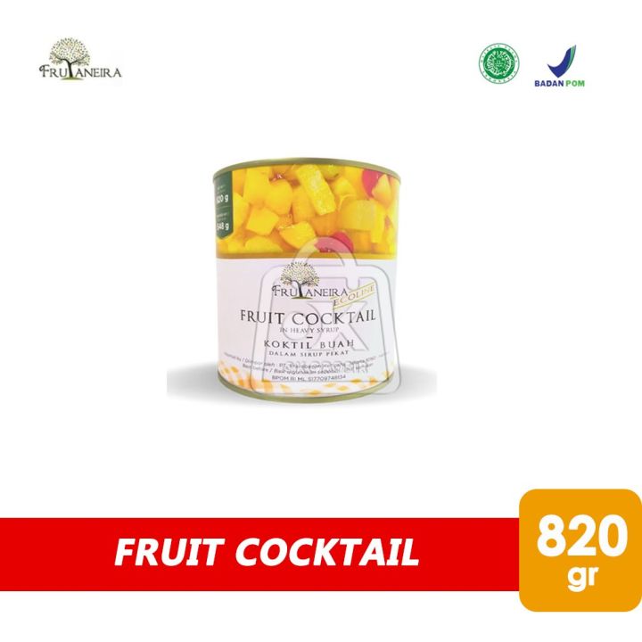 [Kaleng 820 gr] Frutaneira Fruit Cocktail in Heavy Syrup/ Koktil Buah ...