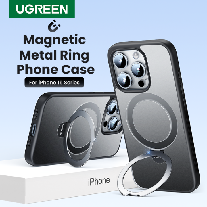 Ugreen Magnetic Ring Stand Case For Iphone 15 Pro Max 15 Plus Magnet