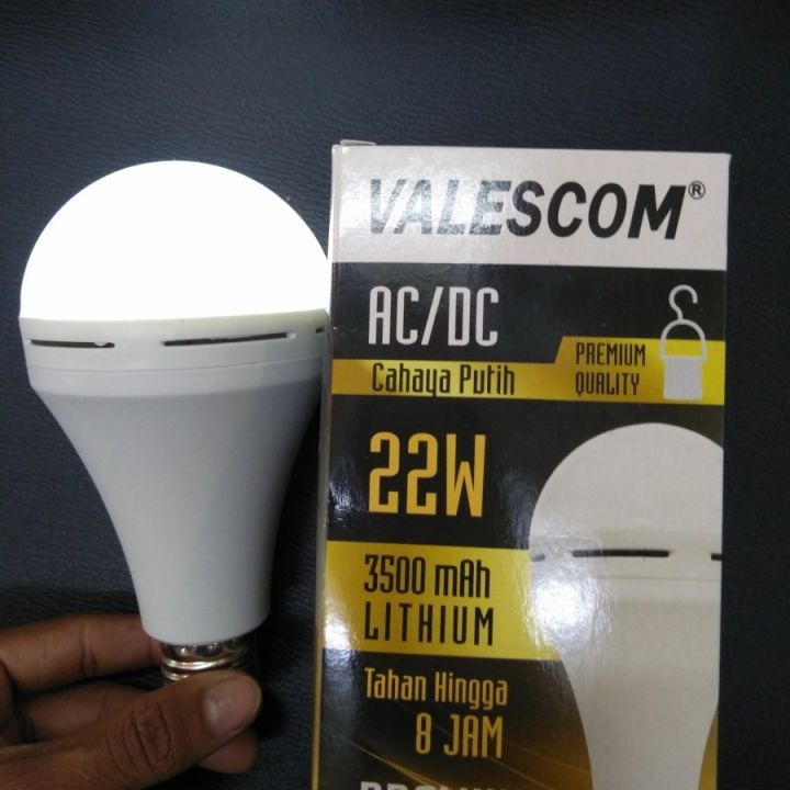 Lampu Emergency Otomatis Nyala Led Valescom 22 Watt / Lampu Cas / Lampu ...