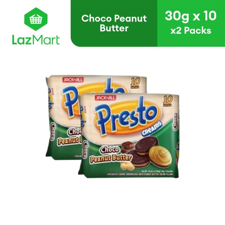 Presto Creams Choco Peanut Butter 30g x 10 - Pack of 2 | Lazada PH