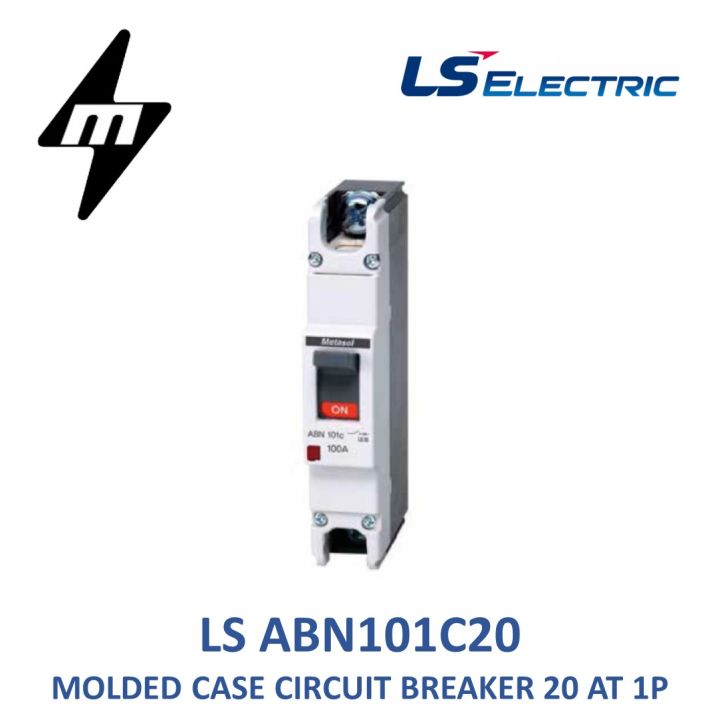 LS Electric ABN101C Metasol Molded Case Circuit Breaker 20 Ampere 1 ...