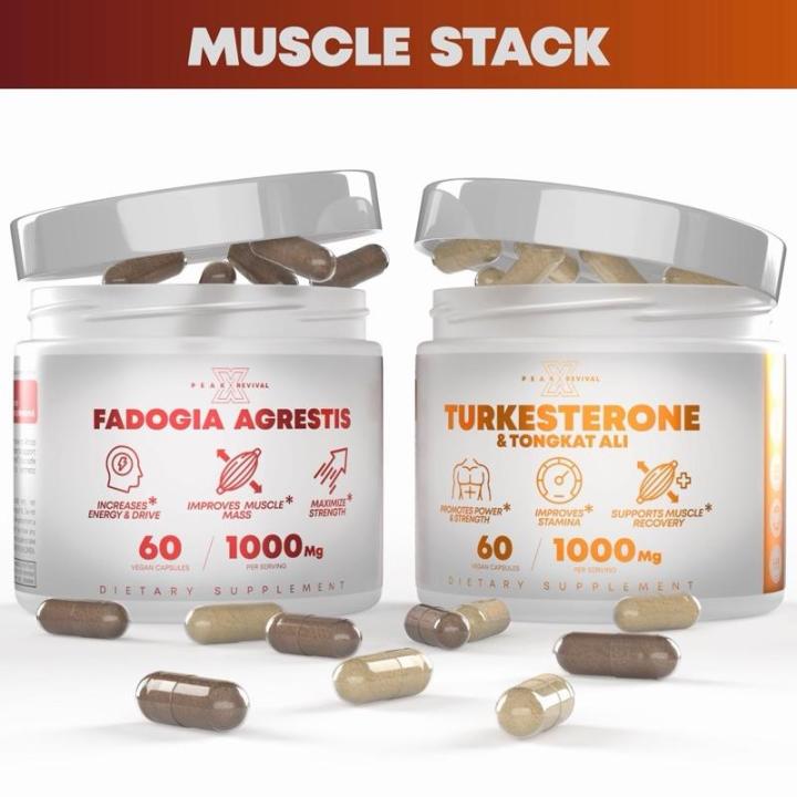 Peak Revival-X Alpha Muscle Stack – 2000mg Total Strength Formula ...